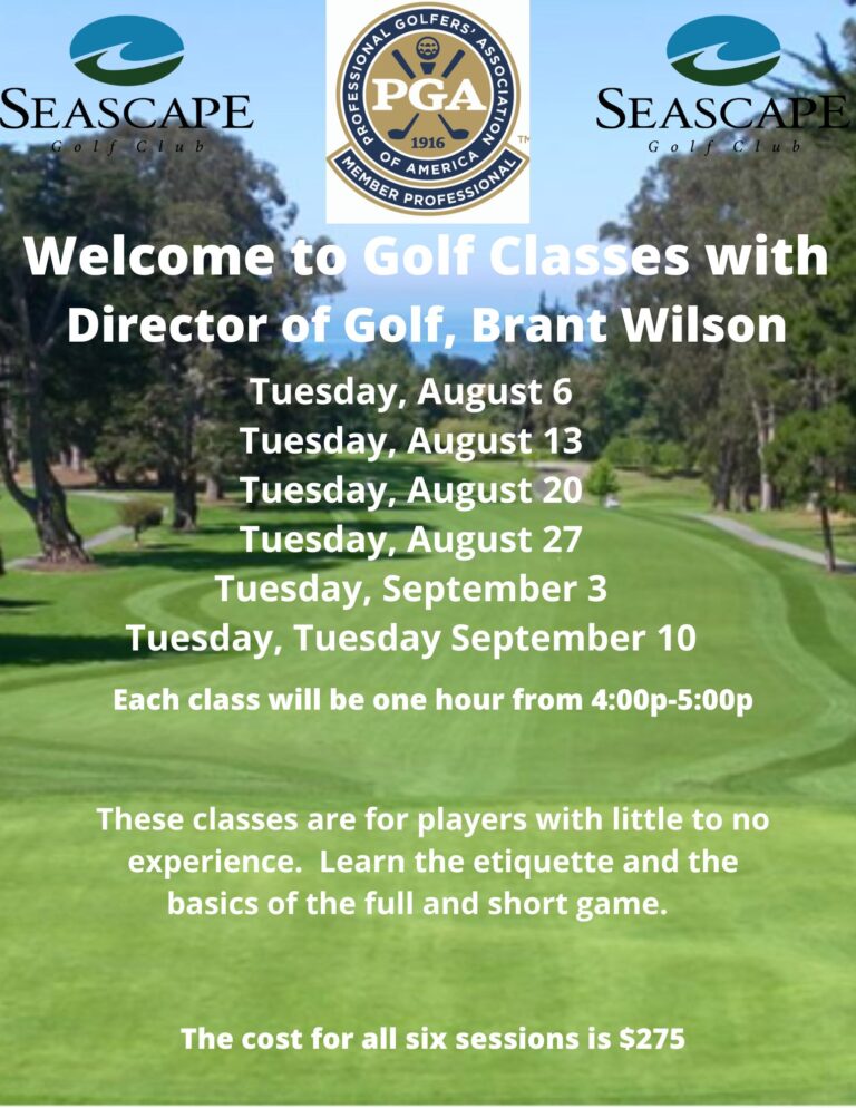 Lessons and Coaching Programs – Seascape Golf Club – Aptos, CA